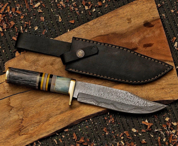 Damascus Dagon Knife – Handmade Dragon Skinner Knife – Damascus Kings
